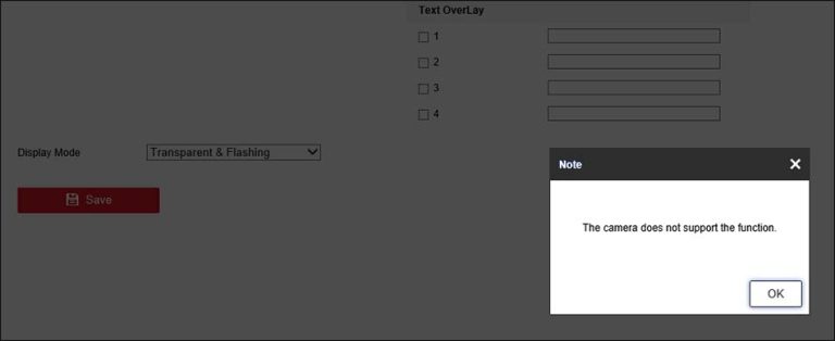 How To Fix Hikvision Camera Does Not Support This Function” Issue